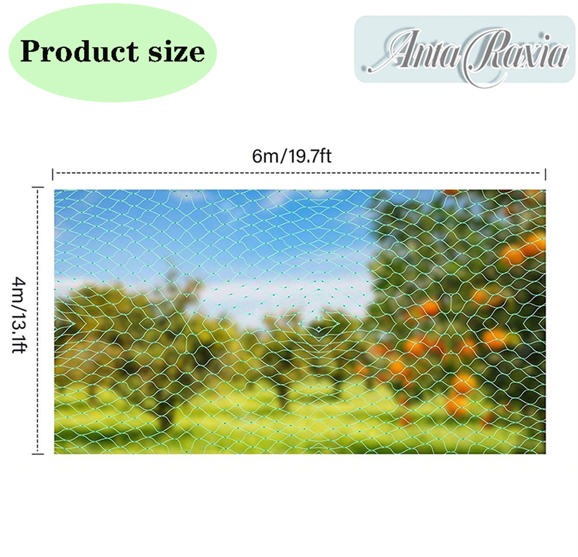 Garden Netting Plant Mesh with 100 Pieces Garden Wire Twist Ties and 10 ...