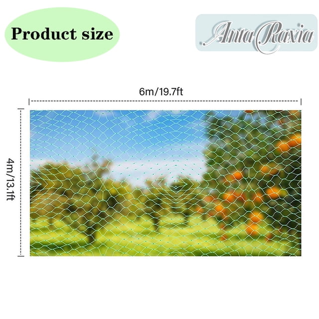 Garden Netting Plant Mesh with 100 Pieces Garden Wire Twist Ties and 10 ...