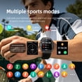 2.01" Men Smart watch Long 1100mAh Battery Life Dual Strap Metal ...