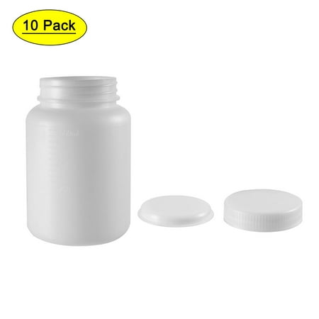 Plastic Lab Chemical Reagent Bottle 500ml/16.9oz Wide Mouth Sample ...