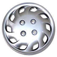 TuningPros WSC-526S15 Set of 4 Metallic Silver Hubcaps 15" - Hub Caps ...