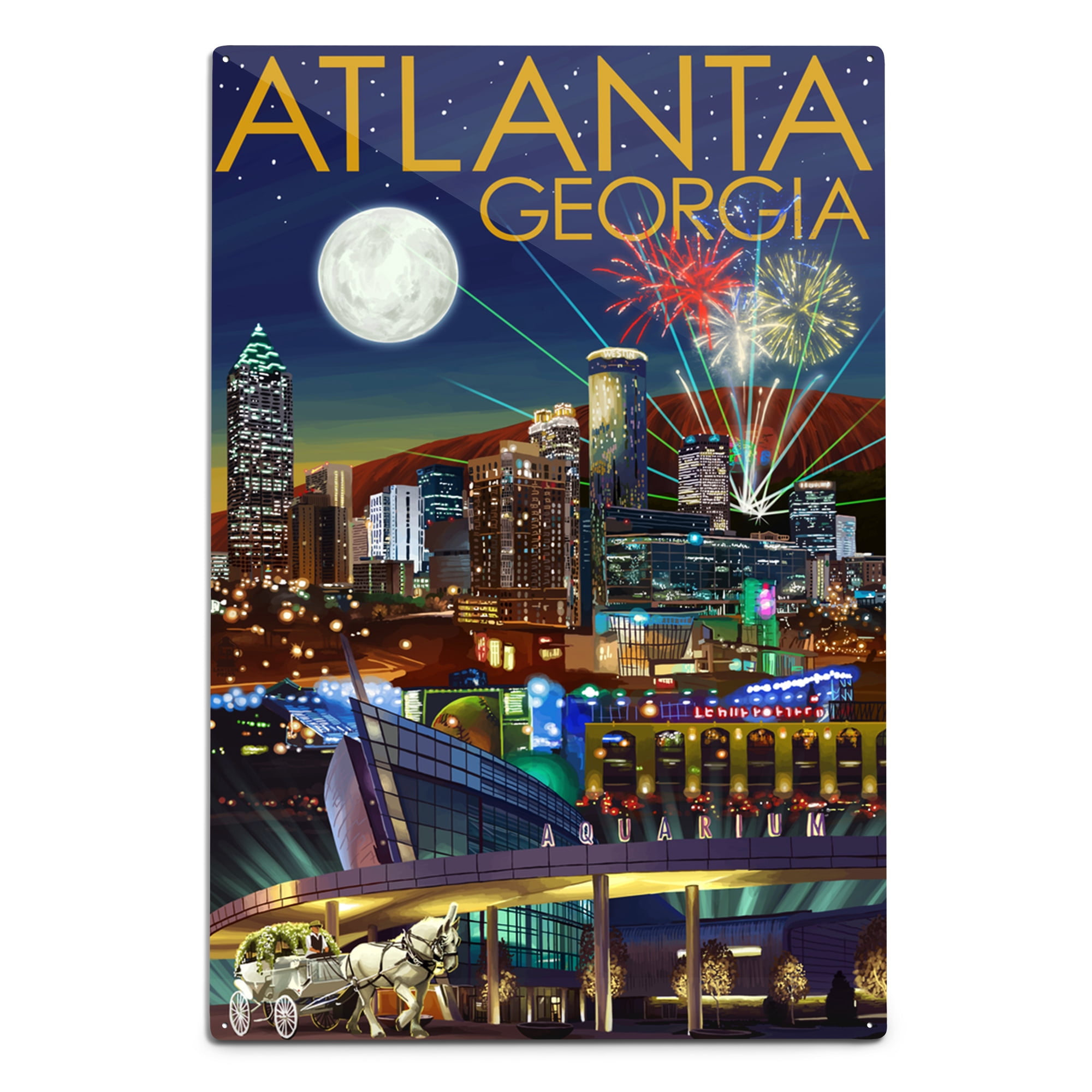Georgia City At Night