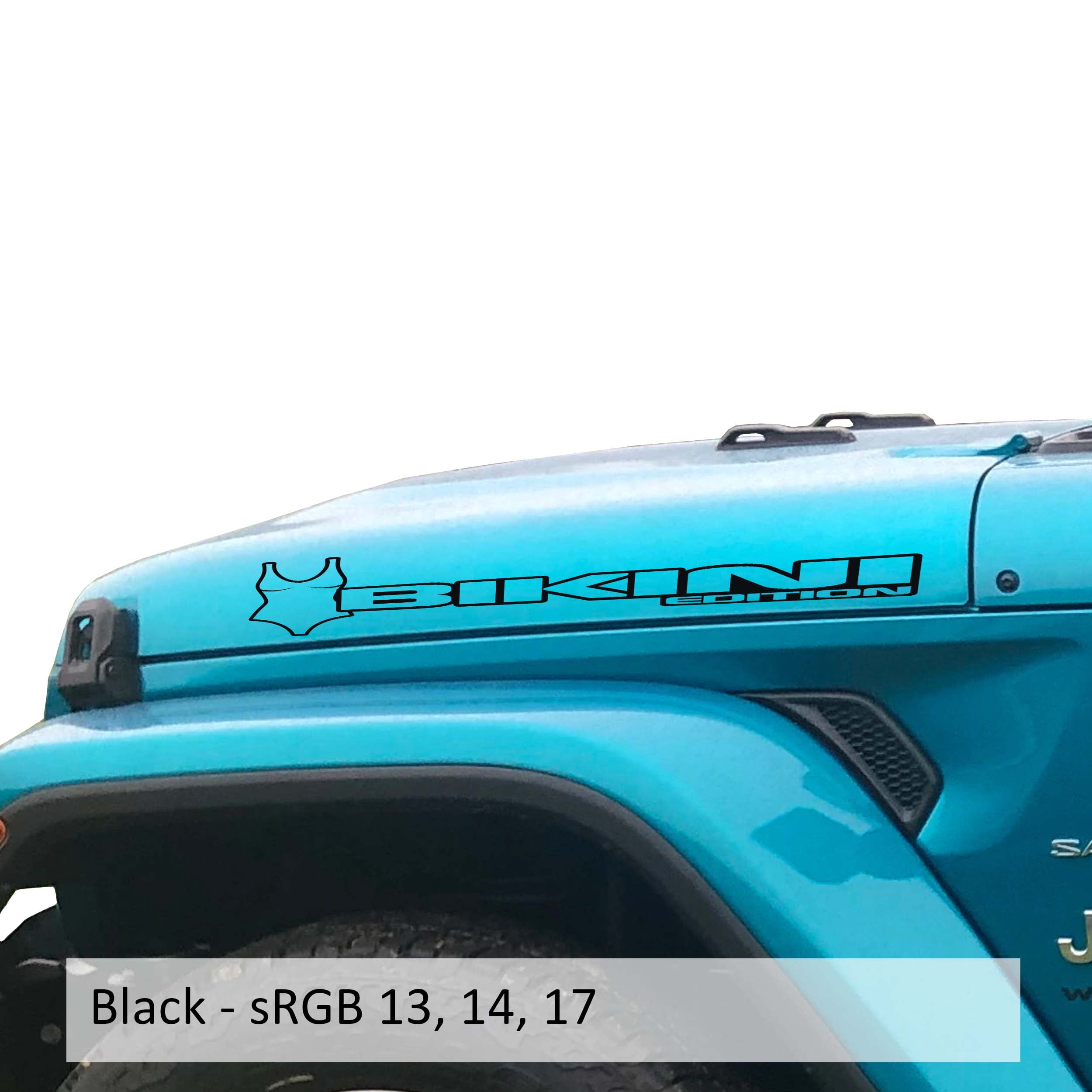 Collectible Decals Bikini Edition Side Hood Decal Set - Walmart.com