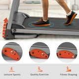 2.5HP Foldable Incline Treadmill 300Lbs Weight Capacity for Home ...