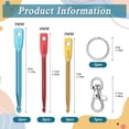 ACDANC 3 Sets Mini Crochet Hook Keychain,3 Size Aluminum Crochet ...