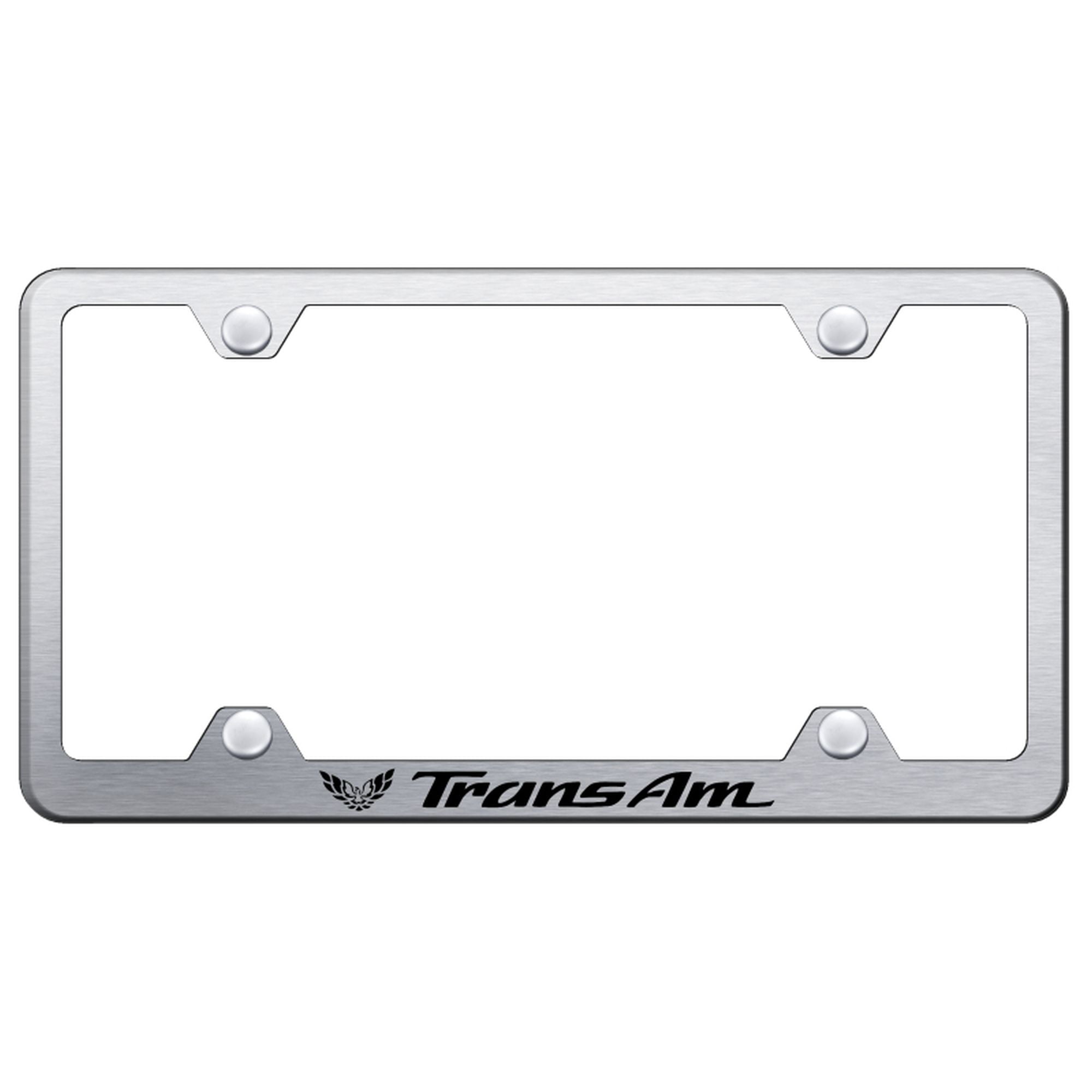 Pontiac Trans Am Laser Etched Logo Wide Body License Plate Frame ...