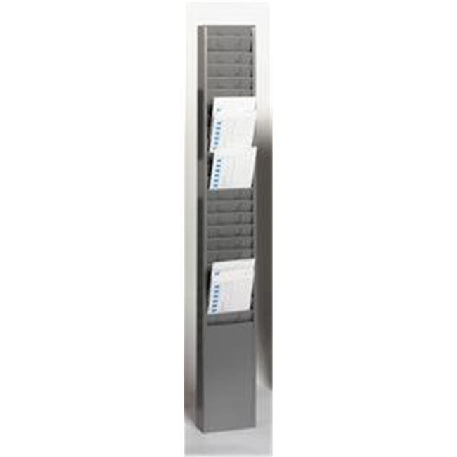 25 - Pocket Steel Time Card Rack - Retail Gray - Walmart.com