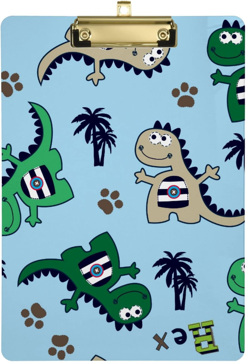 FMSHPON Dinosaur Cute Cartoon Dino Clipboard Hardboard Wood Nursing ...