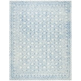 SAFAVIEH Blossom Azura Floral Bordered Area Rug, Blue/Ivory, 10' x 14 ...