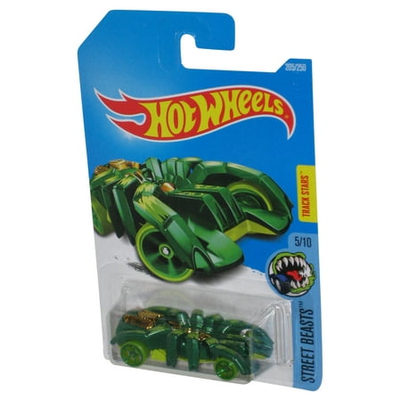 Hot Wheels Street Beasts 5/10 (2015) Green Speed Spider Toy Car 205/250 ...