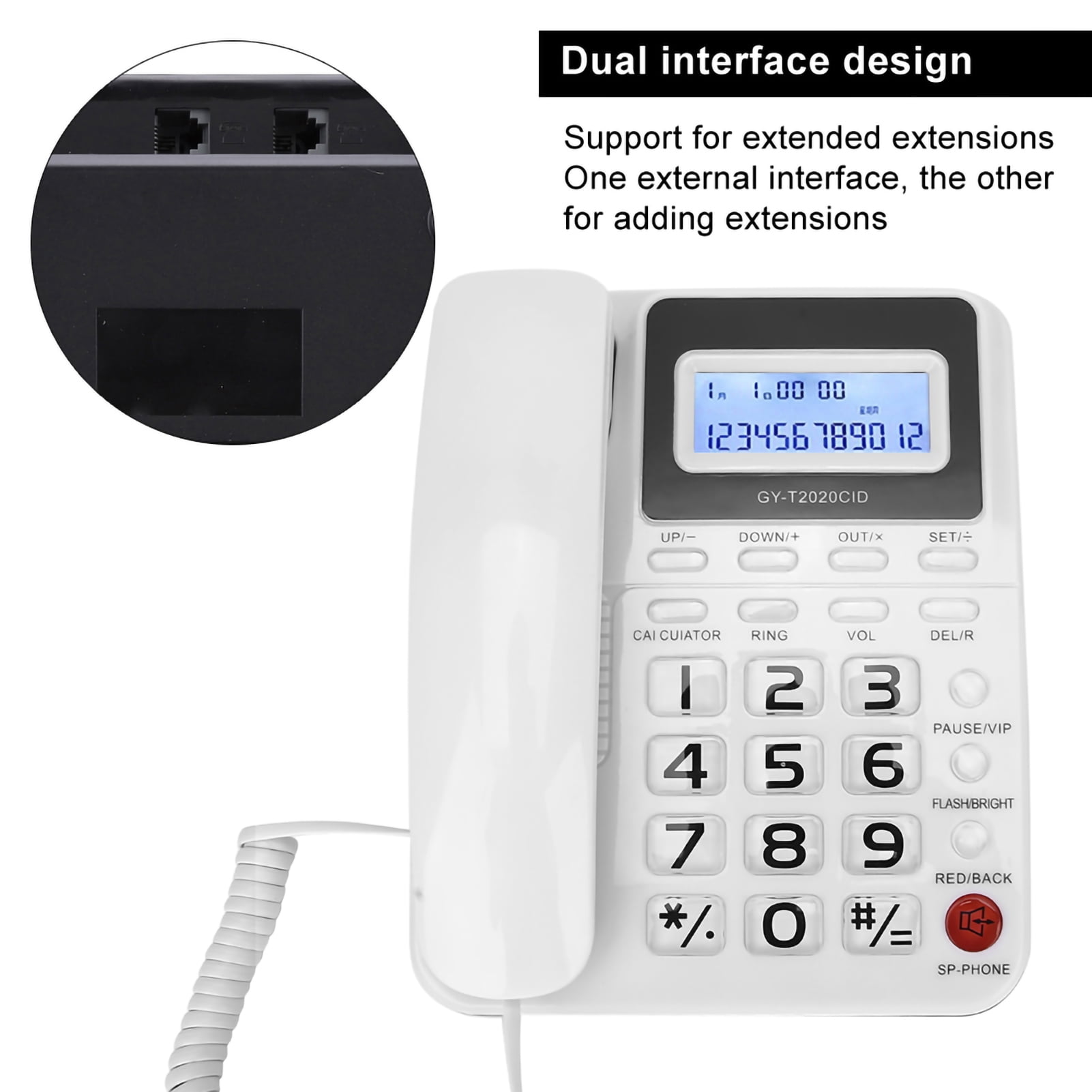 Click here for Ccdes Abs Wired Telephone With Speaker Voice Recor... prices