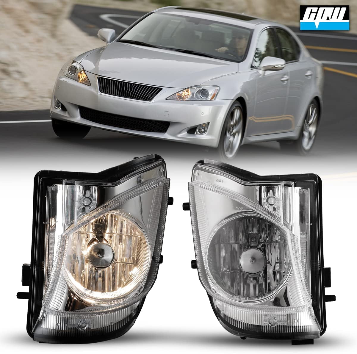 CPW Fog Lights Assembly Compatible With 2006 2007 2008 2009 2010 Lexus ...