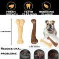 FunChaos 2 Pack Durable Dog Chew Toy Bones for Aggressive Chewers, Beef ...