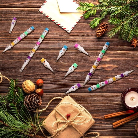 40 Pieces Christmas Snowman Pencils Stackable Pencils Stacking Snowman ...
