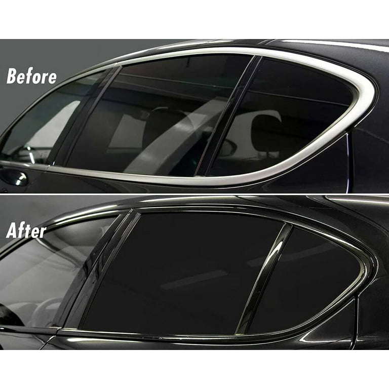 Glossy Black Vinyl Wrap Strip Tape Car Wrap Foil For Window Trim Door Protection Film 3 5 7 10 CM Glossy Black Strip 10X500 CM