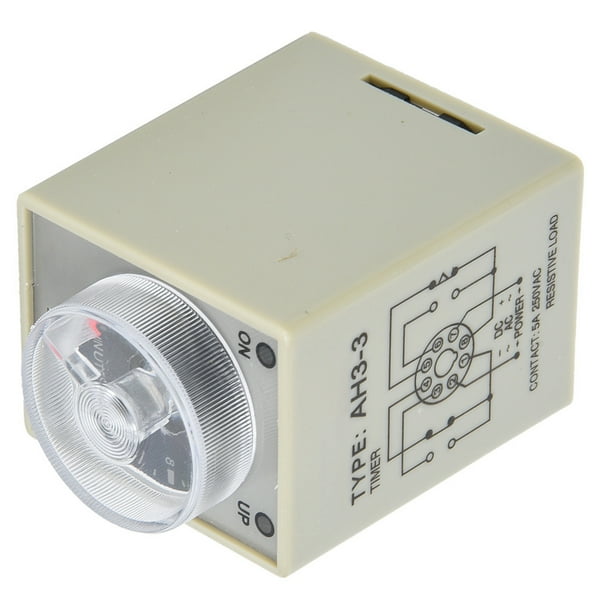 Zerone Timing Relay, AH3-3 Timer Relay Electronic Type Adjustable ...