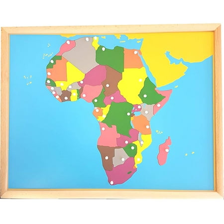 IFIT Montessori Puzzle Map of Africa, Montessori Toy Geography ...