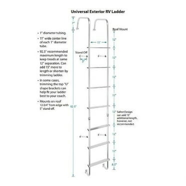 Stromberg Carlson 8535-B Universal Exterior RV Ladder Stand-Off ...