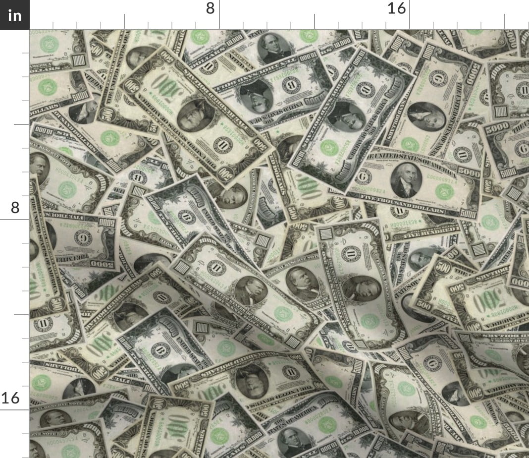 Doll Making Doll & Model Making 100% Cotton Money Money Cash Fabric ...