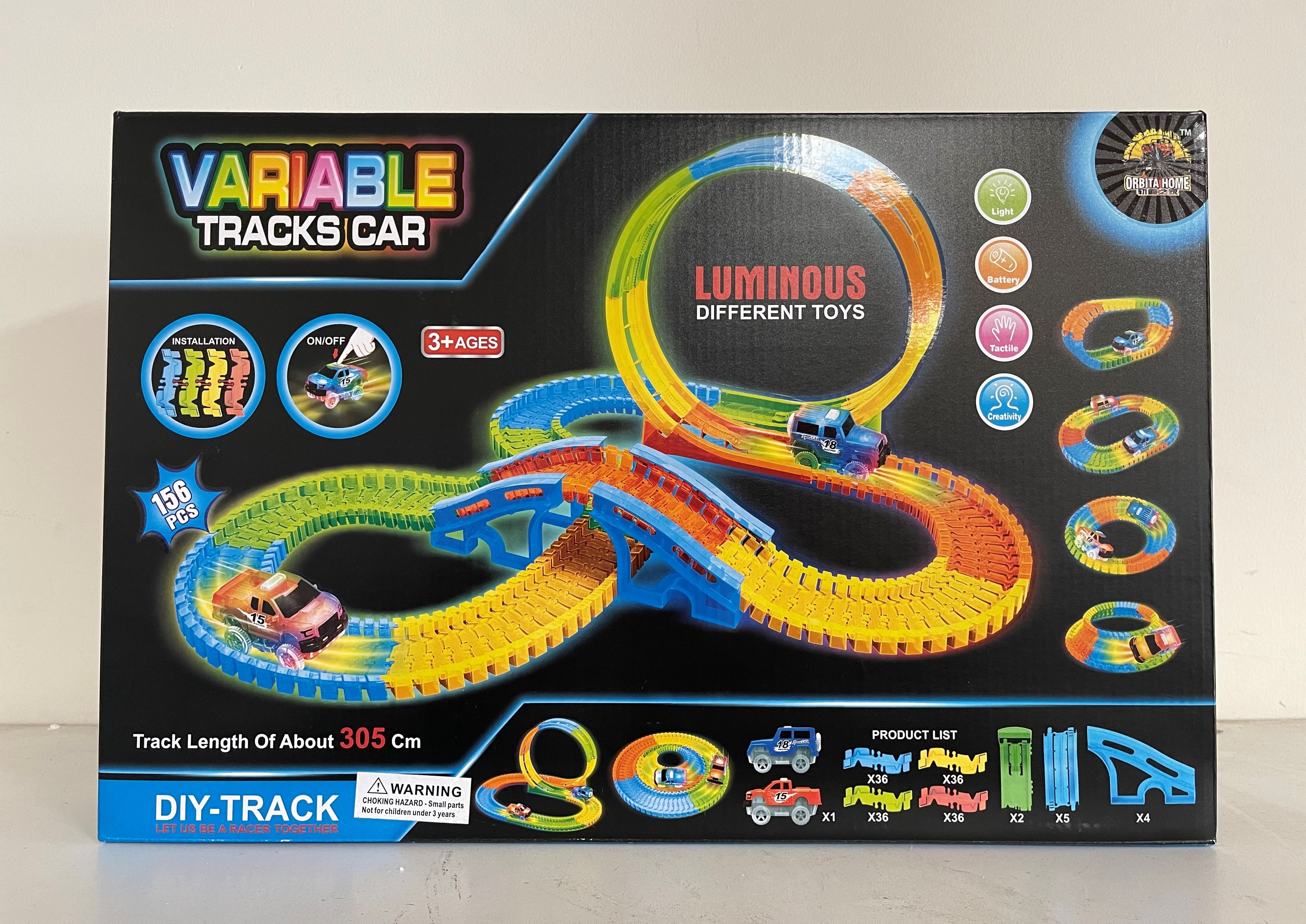 Variable Tracks Car DIY - Track Set (156 Pieces) - Walmart.com