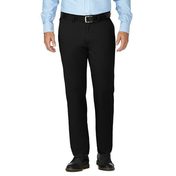 Haggar Jm Haggar Mens Luxury Comfort Chino Slim Fit Flat Front