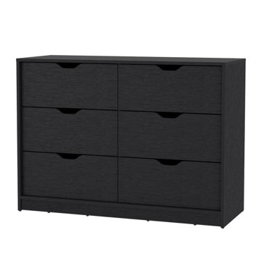 FM FURNITURE LLC Cresco 3 Drawer Dresser with Door Cabinet and Open ...