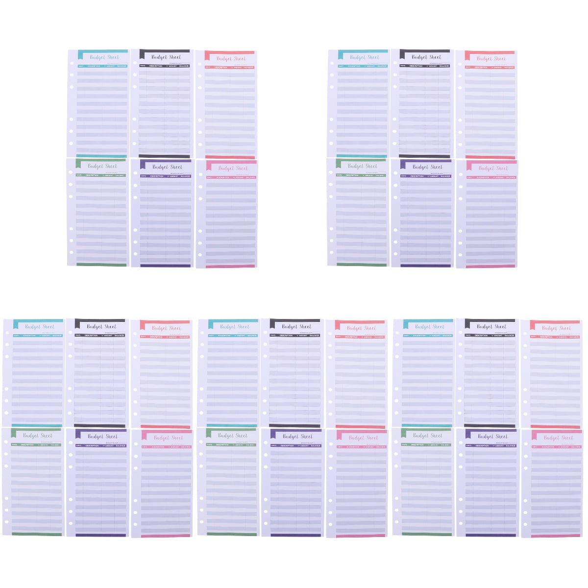 NUOLUX Binder Cash Budget Spreadsheet A6 Envelopes Expense Envelope ...