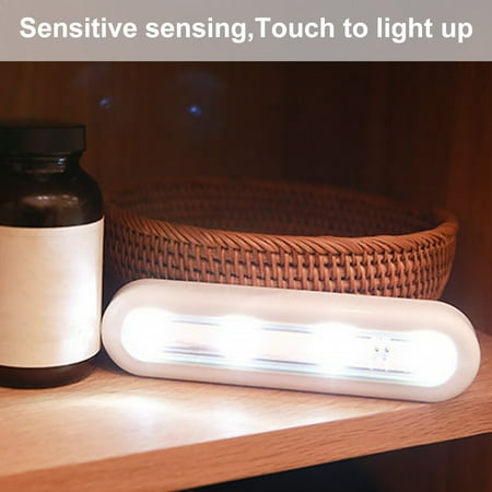 Tap Closet Light Touch Sensor LED Night Lighting Wardrobe Stair Garage ...