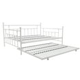 DHP Manila Metal Daybed and Trundle for Adults, Full Frame, Queen/Full ...