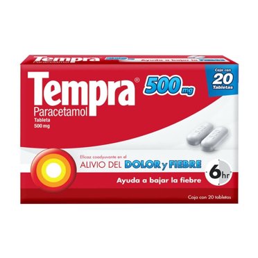 Tempra Boost adultos 500 mg/65 mg 12 tabletas | Walmart en línea