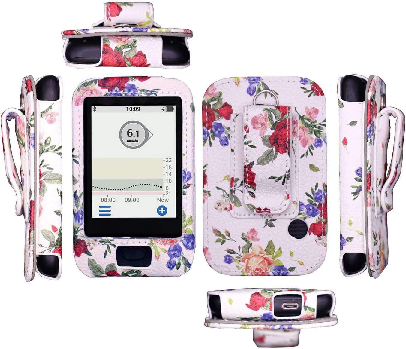 Painted Design Premium Fitted Leather Case with Screen Protector, Belt ...