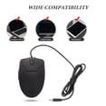 MOKKHNB Wired USB C Mouse Black with Six Buttons and LED Light for ...