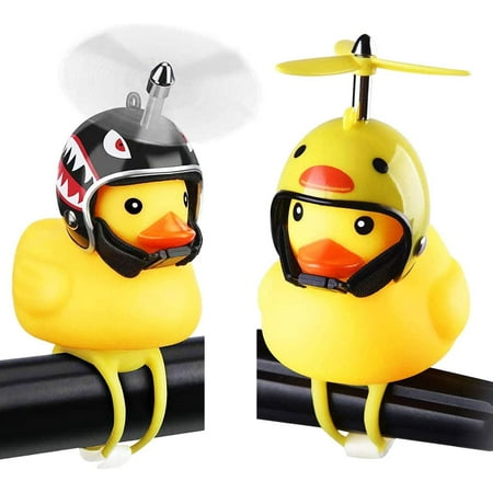 Duck Bike Bell, 2 Pieces Rubber Duck Bicycle Accessories With Led Light ...