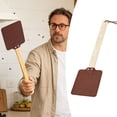 UYUH Efficient PU Leather Fly Swatters Heavy Duty Flyswatter with Wood ...