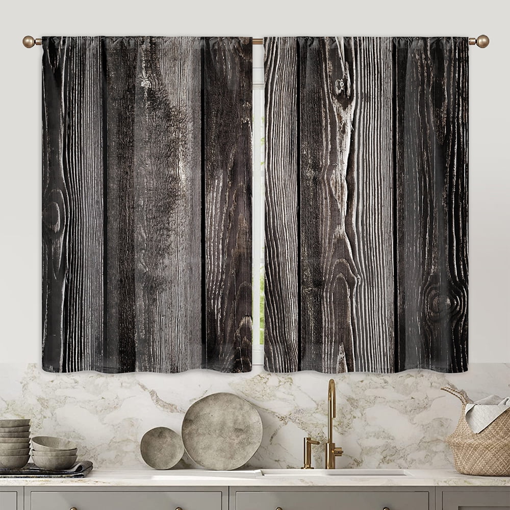 CUH 2 Panels Privacy Rod Pocket Curtains Vintage Room Door Drapes ...