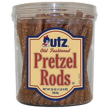 Utz Old Fashioned Salty Pretzel Rods, 25 oz Barrel Tub Sticks - Walmart.com