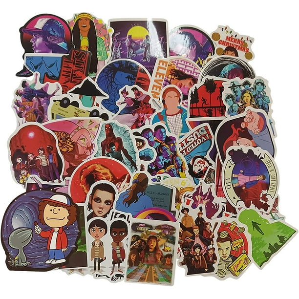 50PCS Thriller Stranger Funny Things Movie Stickers for Water Bottle ...