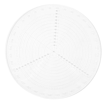 Yeacher 300mm/11-inch Round Center Finder Compass Clear Acrylic Lathe ...