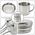 HechoVinen Camping Cookware Set 8PCS Stainless Steel Mini Picnic ...