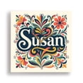 3drose, Susan Female Name. Pleasant Folk Art Floral Decoration. Cool ...