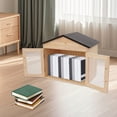 Library Book Box Wooden Book Cabinet Literature Exchange Cabinet Used ...
