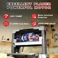 FindBuyTool 13" Benchtop Thickness Planer with Helical Cutterhead, 15 ...