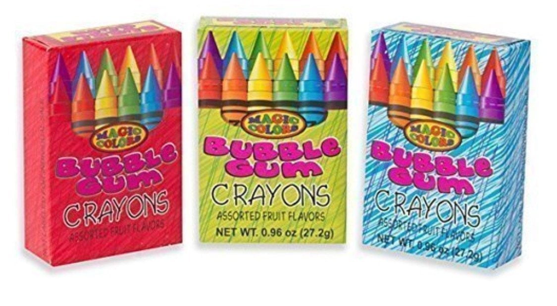 Magic Colors Bubble Gum Crayons 3/ 3 pAcks (total of 9 boxes) - Walmart.com