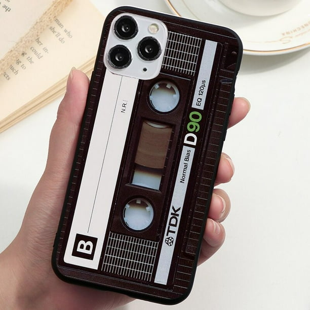 Funda blanda de estilo Retro con cinta de Cassette Vintage para iPhone ...