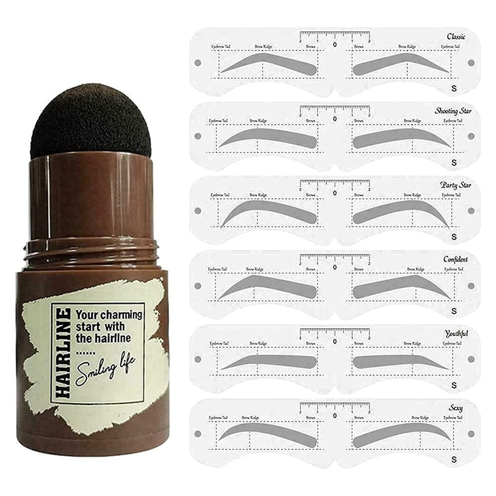 Eyebrow Stamp Shaping Kit Eye Brow Gel Stamp Makeup Kit With 24 ...