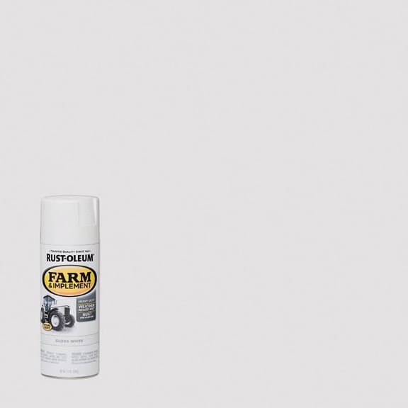 Rust-Oleum 280132 Farm & Implement Spray Paint, 12 oz, Gloss White ...
