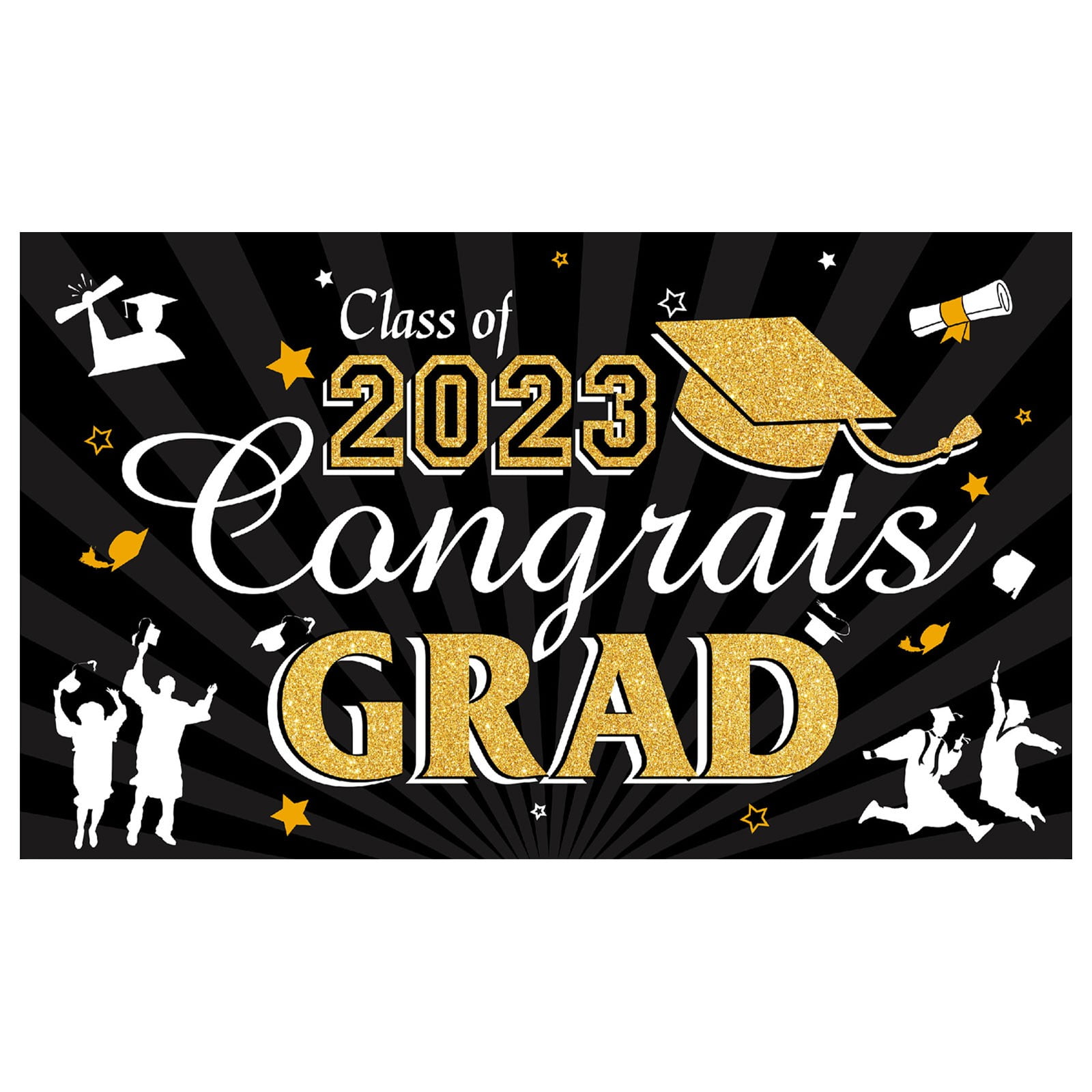 Jtckarpu Graduation Banner Event Party Cloth Hanging Flag Holiday Flag ...