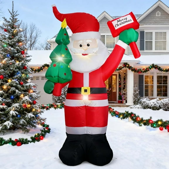 Occasions Outdoor Christmas Airblown 20 Foot Giant Inflatable Santa ...
