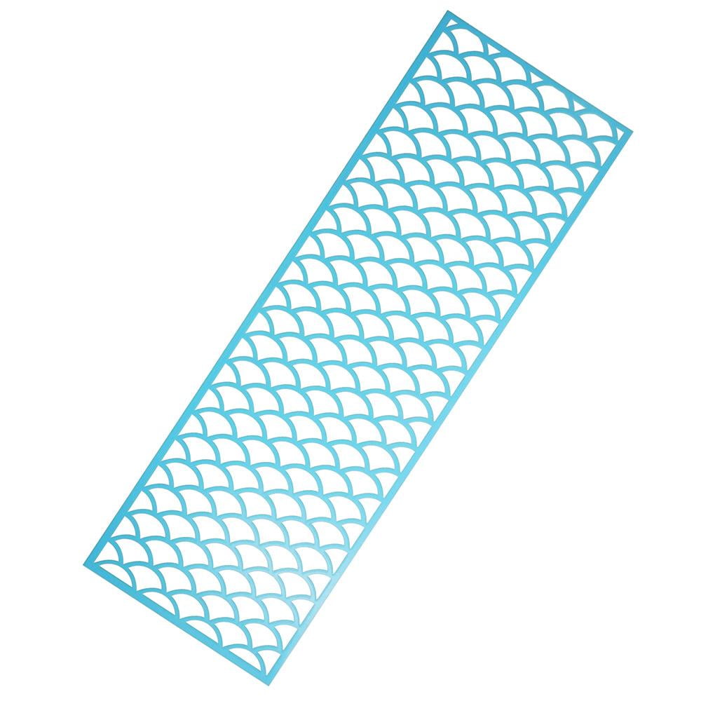 Multi-Media Laser Cut Mermaid Scale Stencil, 18-Inch - Walmart.com