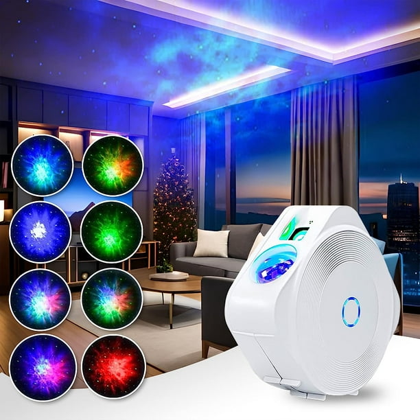Star Projector LED Laser Sky Night Light - Lámpara de proyección realista estrellada, aurora ...